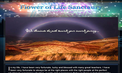 Web Design for Flower of Life Sanctuary - eFusion Technology