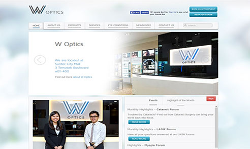 Web Designer of W Optics - eFusion Tech